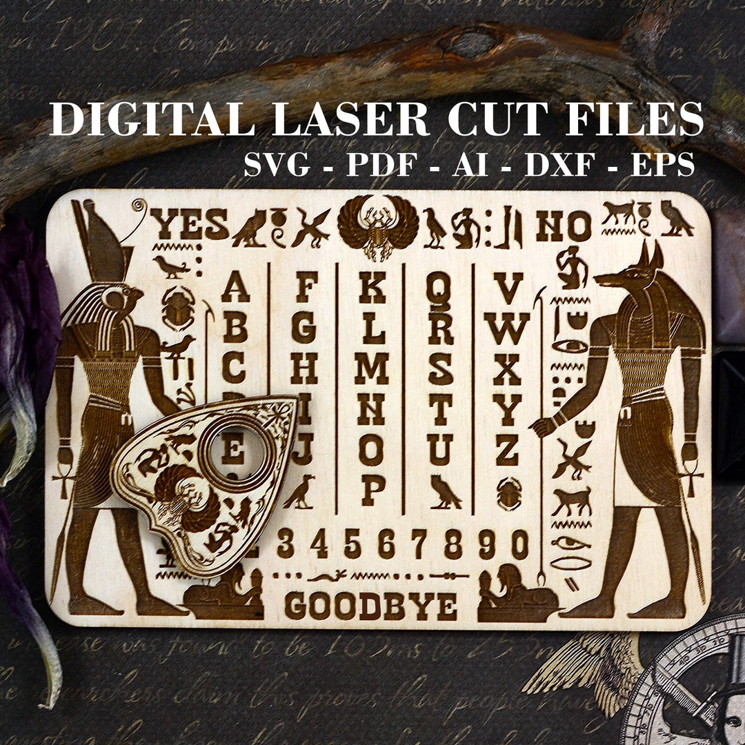 Egyptian Spirit Board SVG Ouija Board With Planchette SVG PNG Talking ...