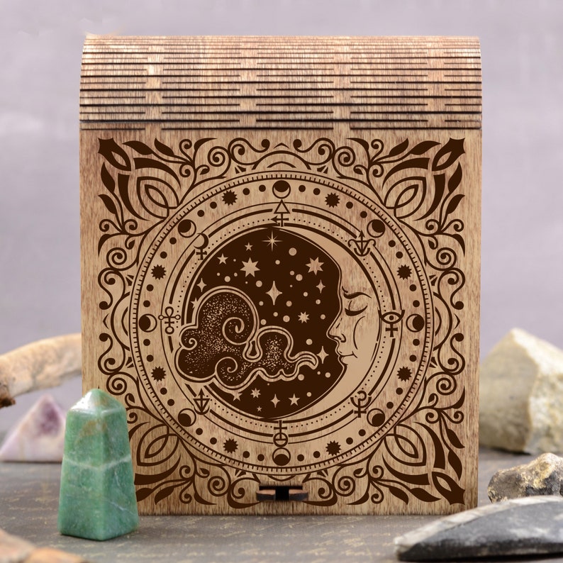 Witch Trinket Box Svg Moon Wiccan Box Svg Pagan Box Svg - Etsy