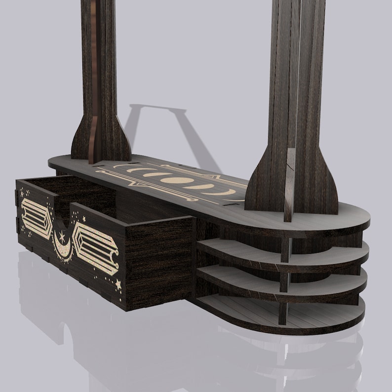 Pendulum Display Stand SVG Wooden Holder for 9 Pendulums Laser - Etsy