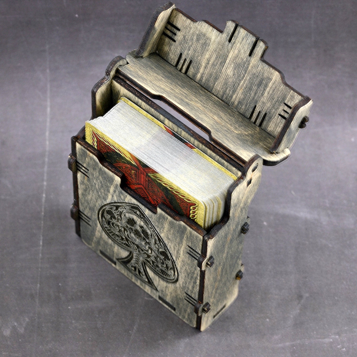 Wooden Poker Card Box SVG Playing Card Box Svg Digital Laser - Etsy