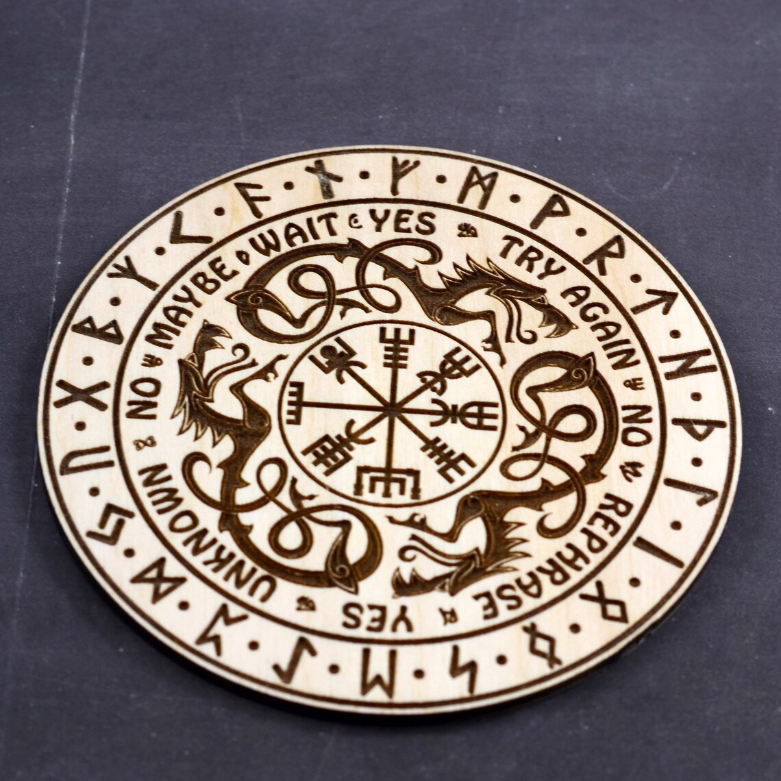 Runic Compass Pendulum Board Svg Vegvisir Svg Viking Circle of - Etsy