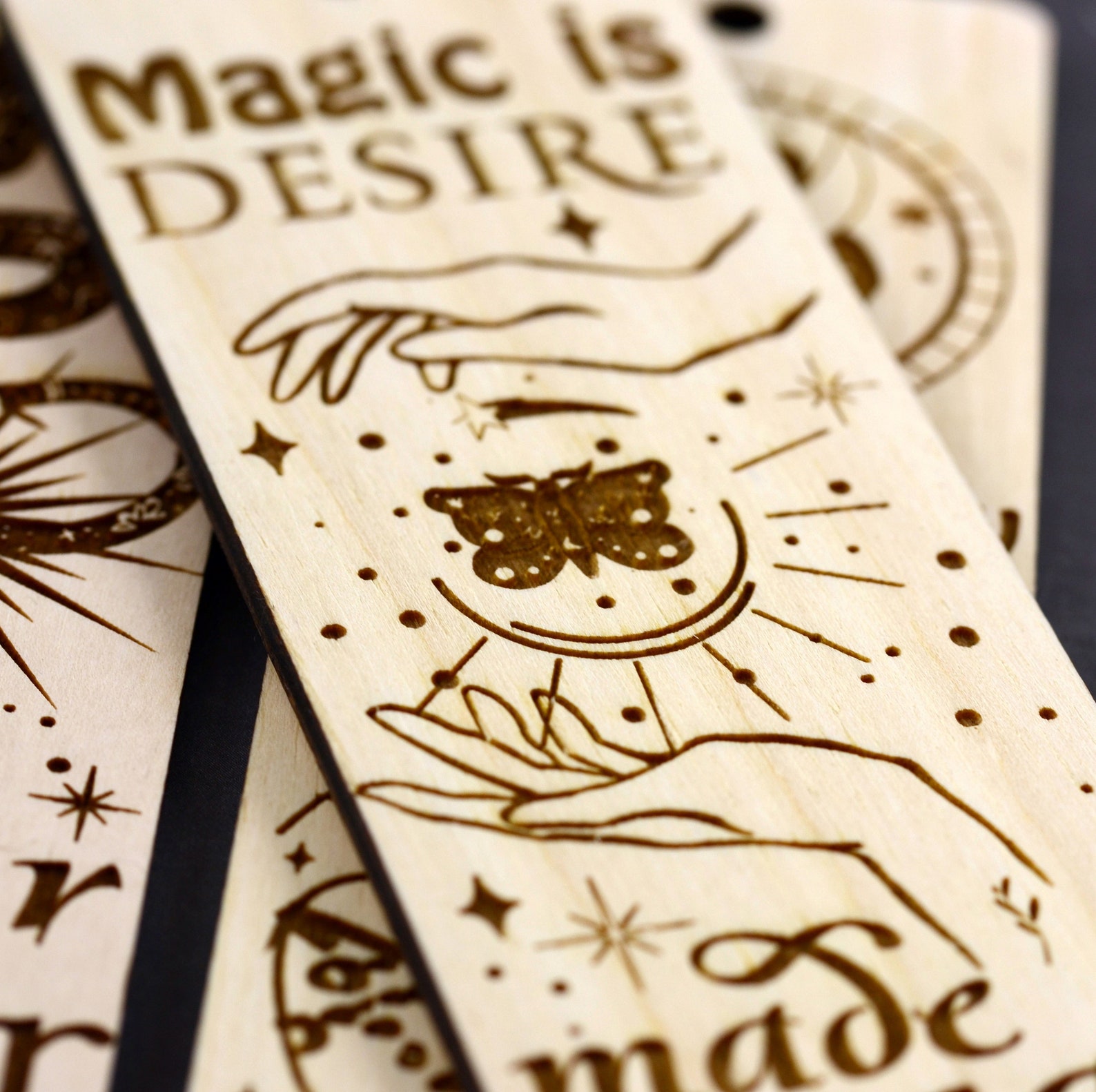 Witch Bookmarks Svg Set of 3 Pcs Spell Bookmarks Svg Wood Bookmark ...