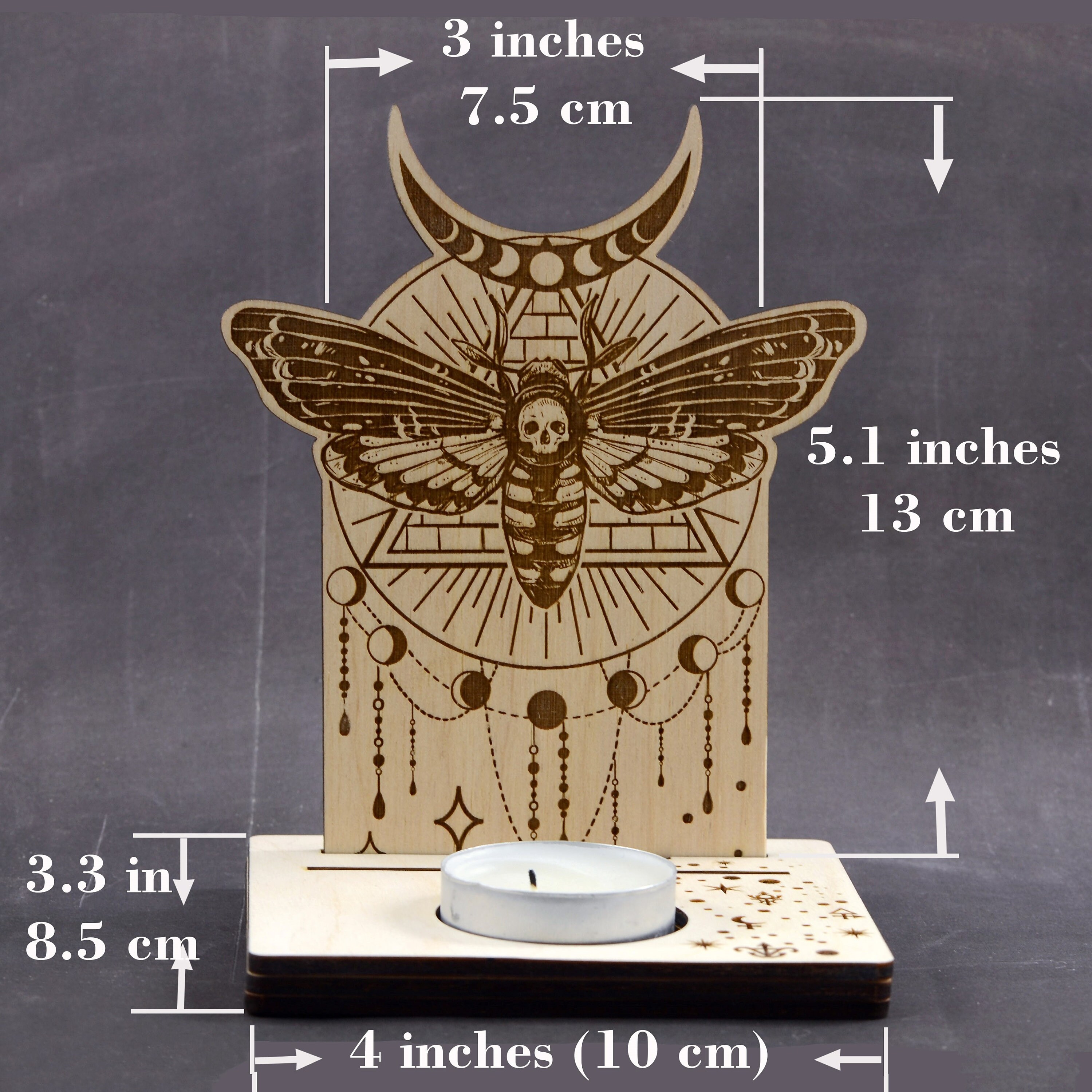 Death Head Moth Tarot Card Stand SVG Tarot Display Card With - Etsy