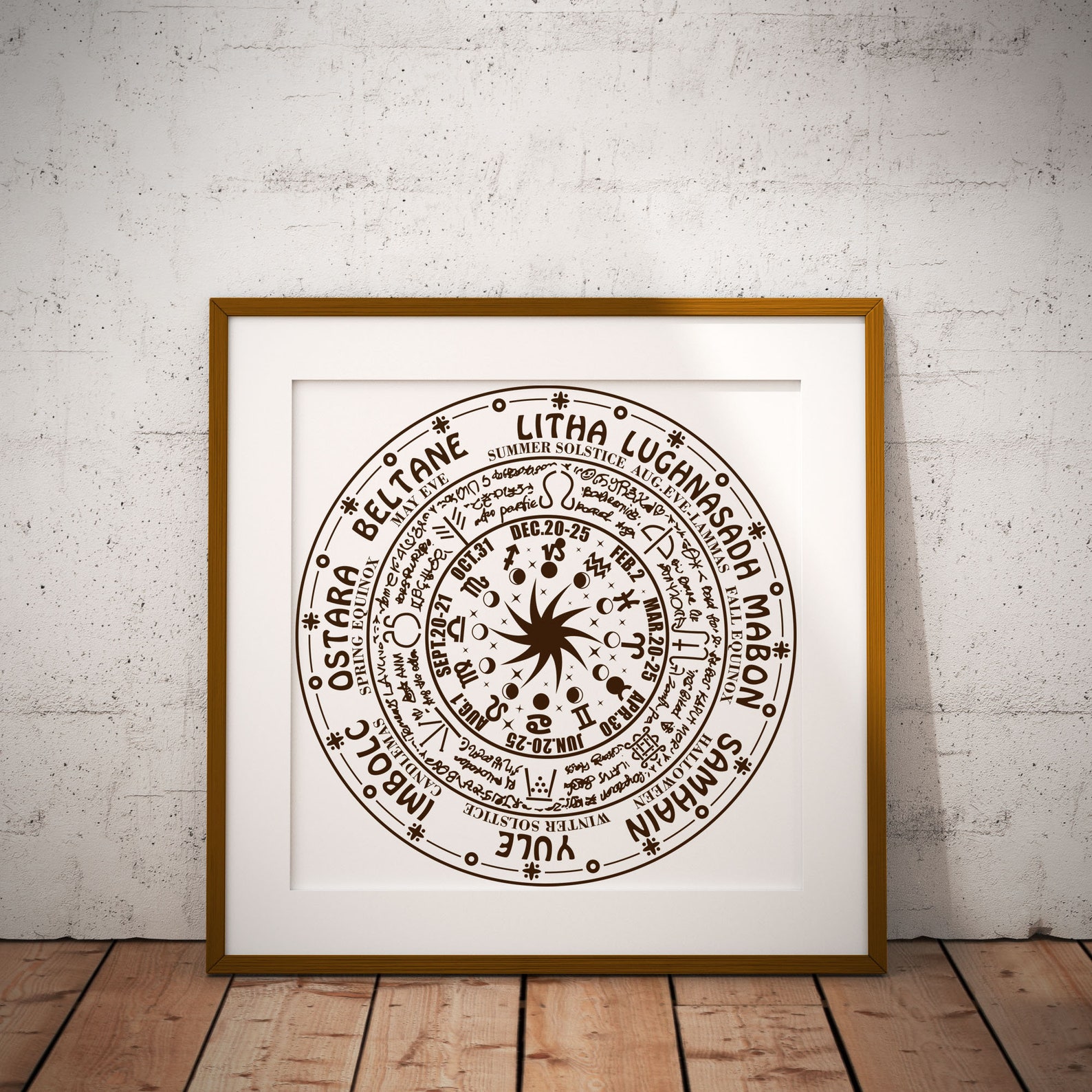 Southern Hemisphere Pagan Calendar SVG Wheel of the Year SVG - Etsy UK