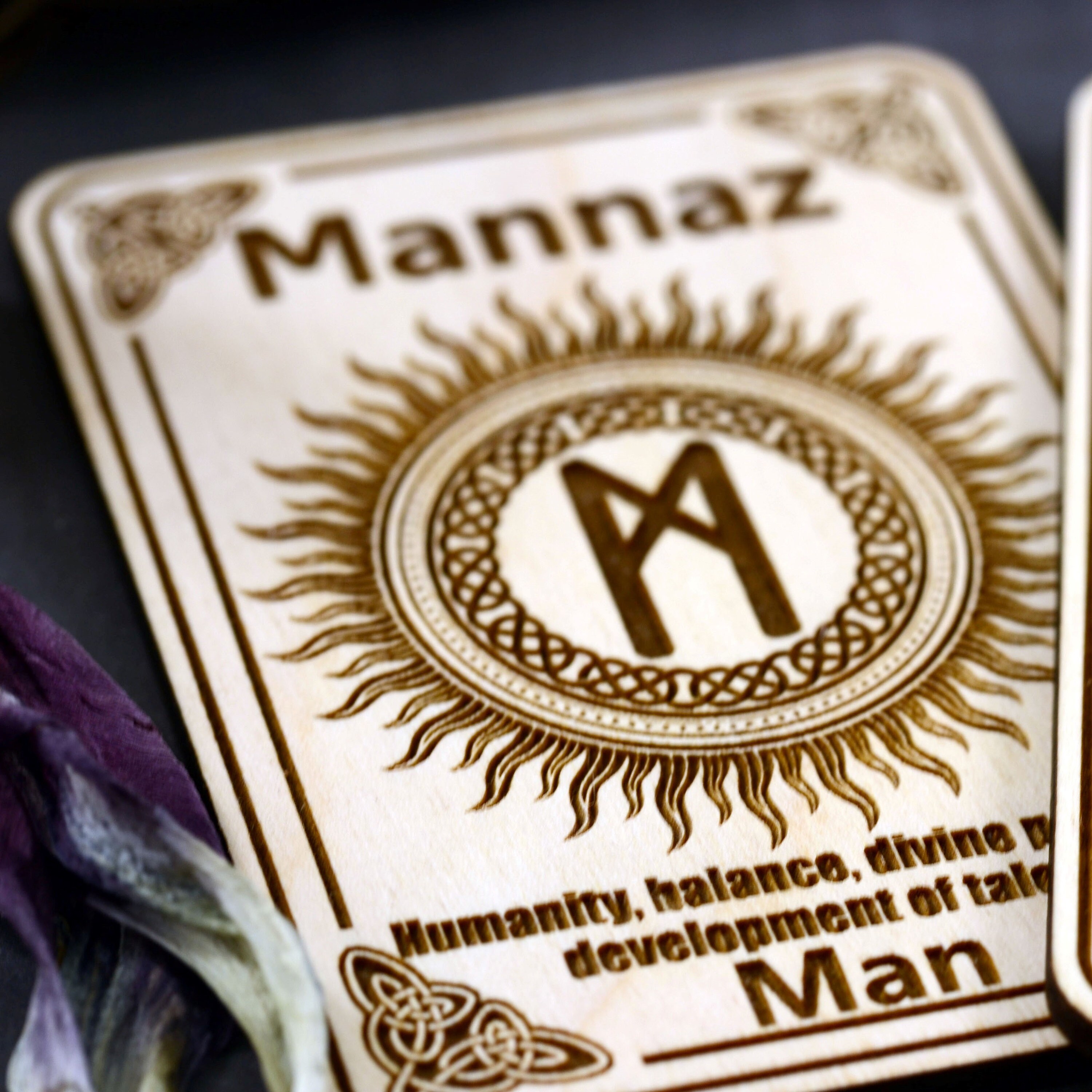 Wooden Runes Oracle Cards SVG Set of 24 Pcs Elder Futhark - Etsy