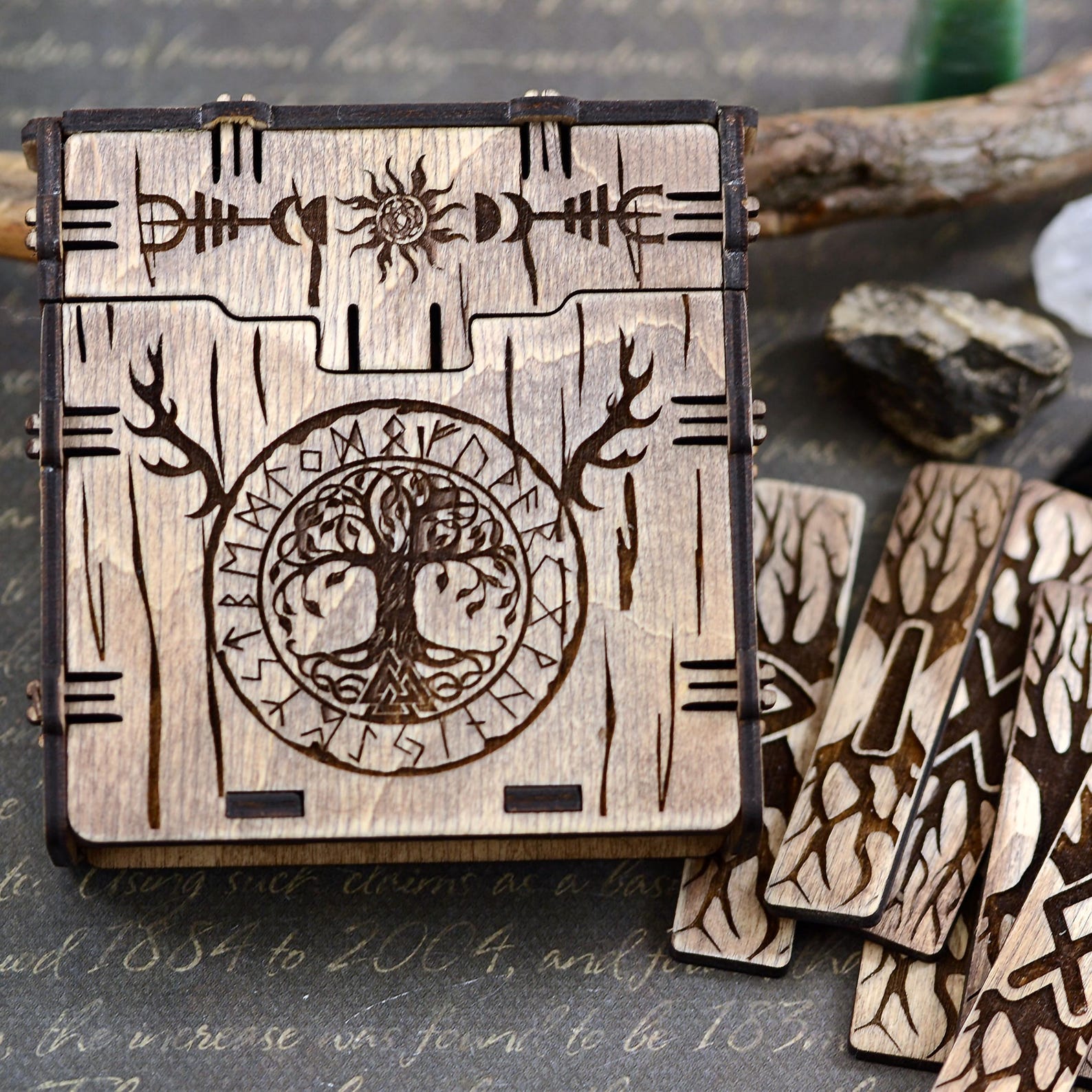 Tree of Life Rune Set SVG - Elder Futhark Runes Laser Cut Files ...