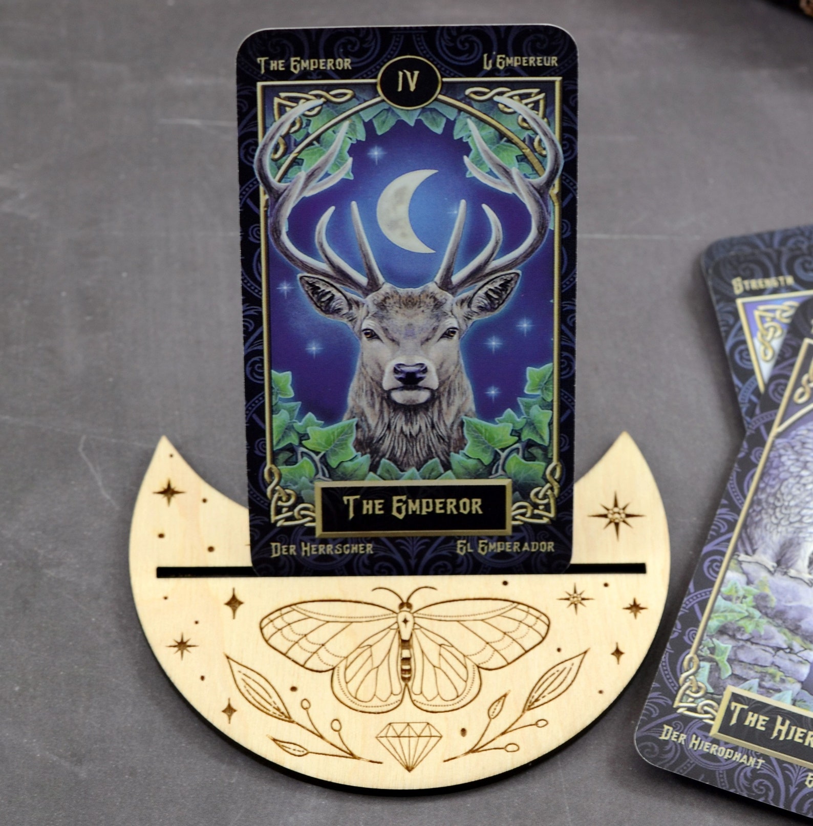 Moth Tarot Card Stand SVG Tarot Display Card Svg Card of the - Etsy
