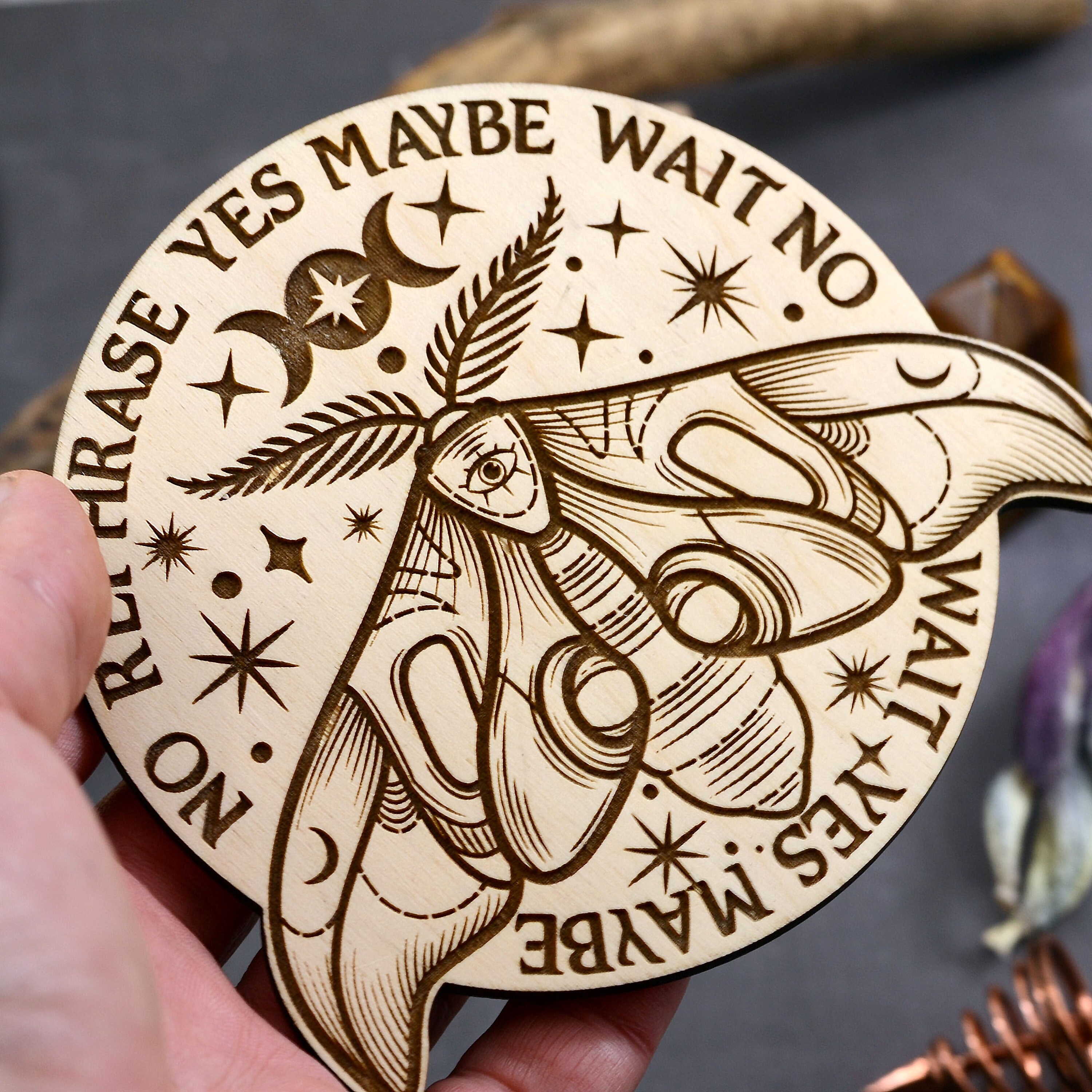 Lunar Moth Pendulum Board Svg Divination Tool Svg Withcraft - Etsy