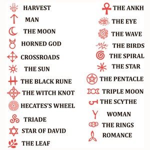 Dice Set With Witches Runes and Pagan Symbols Images SVG Clairvoyant ...