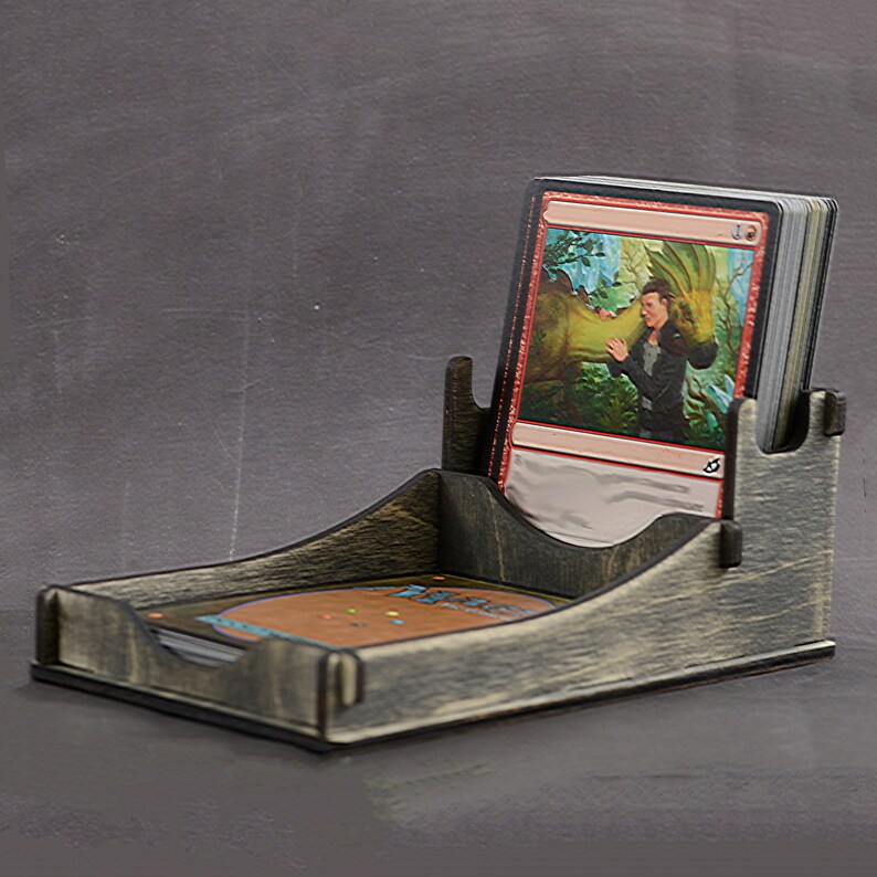 Draw and Discard Deck Holder SVG Glowforge Files Digital Laser - Etsy