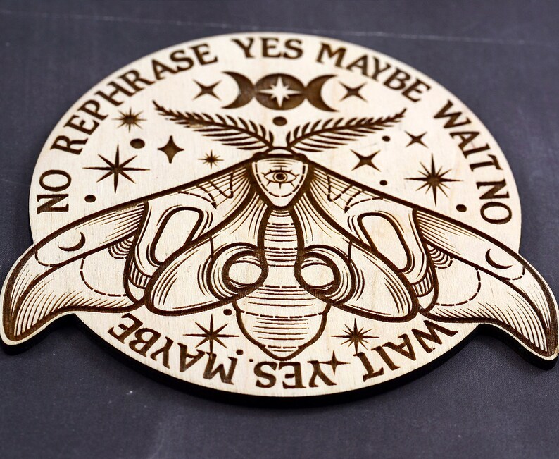 Lunar Moth Pendulum Board Svg Divination Tool Svg Withcraft - Etsy