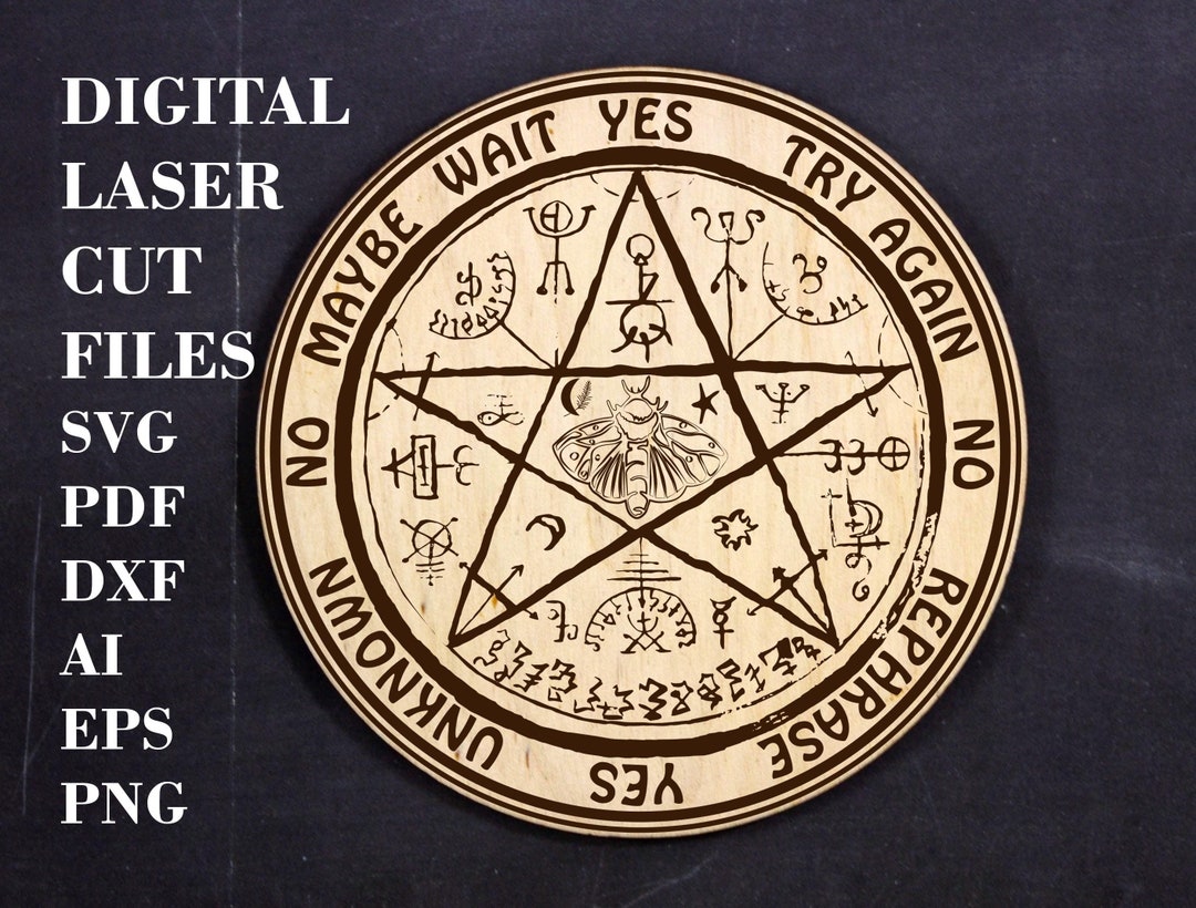 Magic Seal Pendulum Board Svg Divination Tool Svg Witchcraft - Etsy