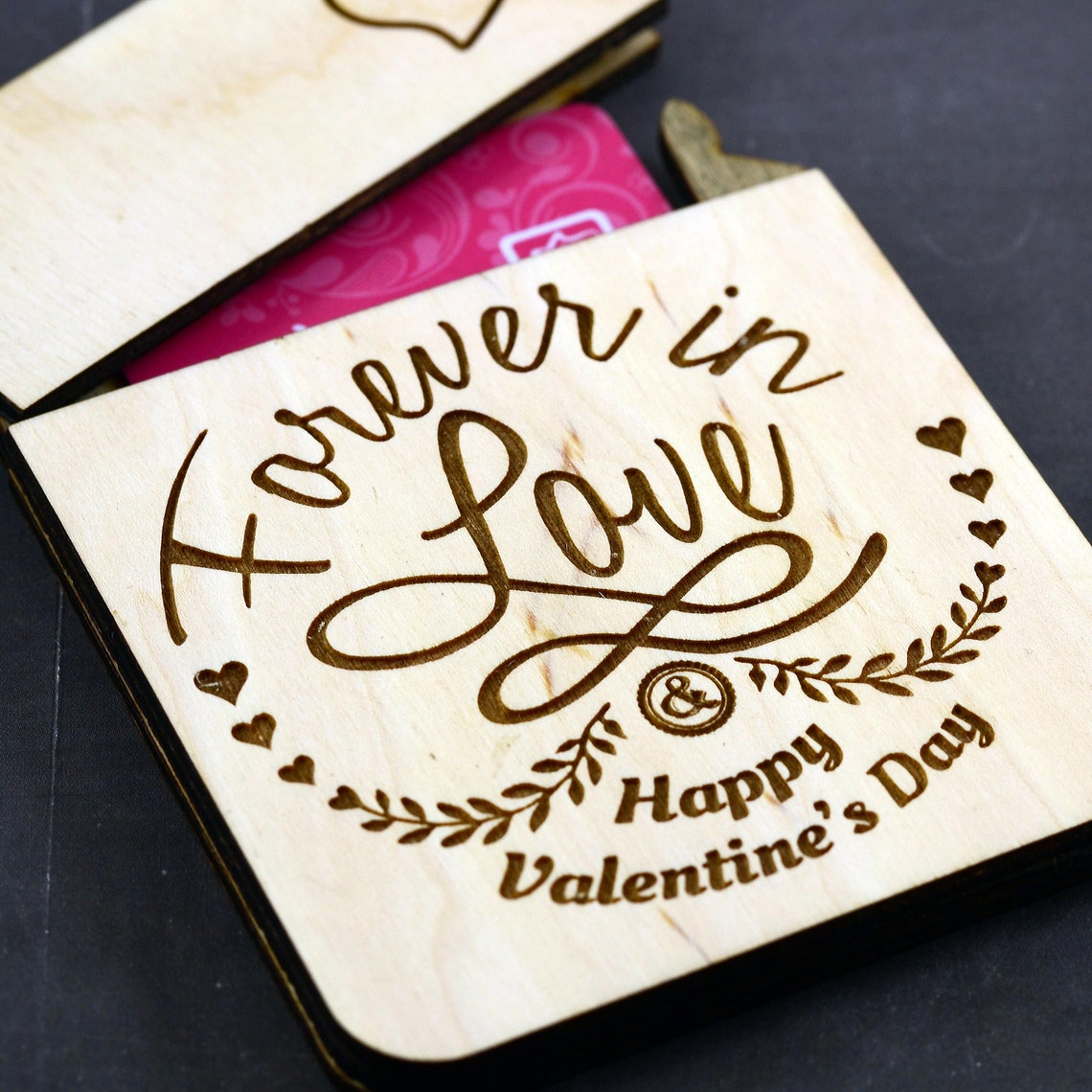 Valentine Gift Card Holder SVG Box for Gift Card SVG Glowforge - Etsy