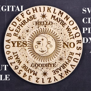 Sun Moon Pendulum Board Svg Yes No Board Svg Digital Laser Cut - Etsy