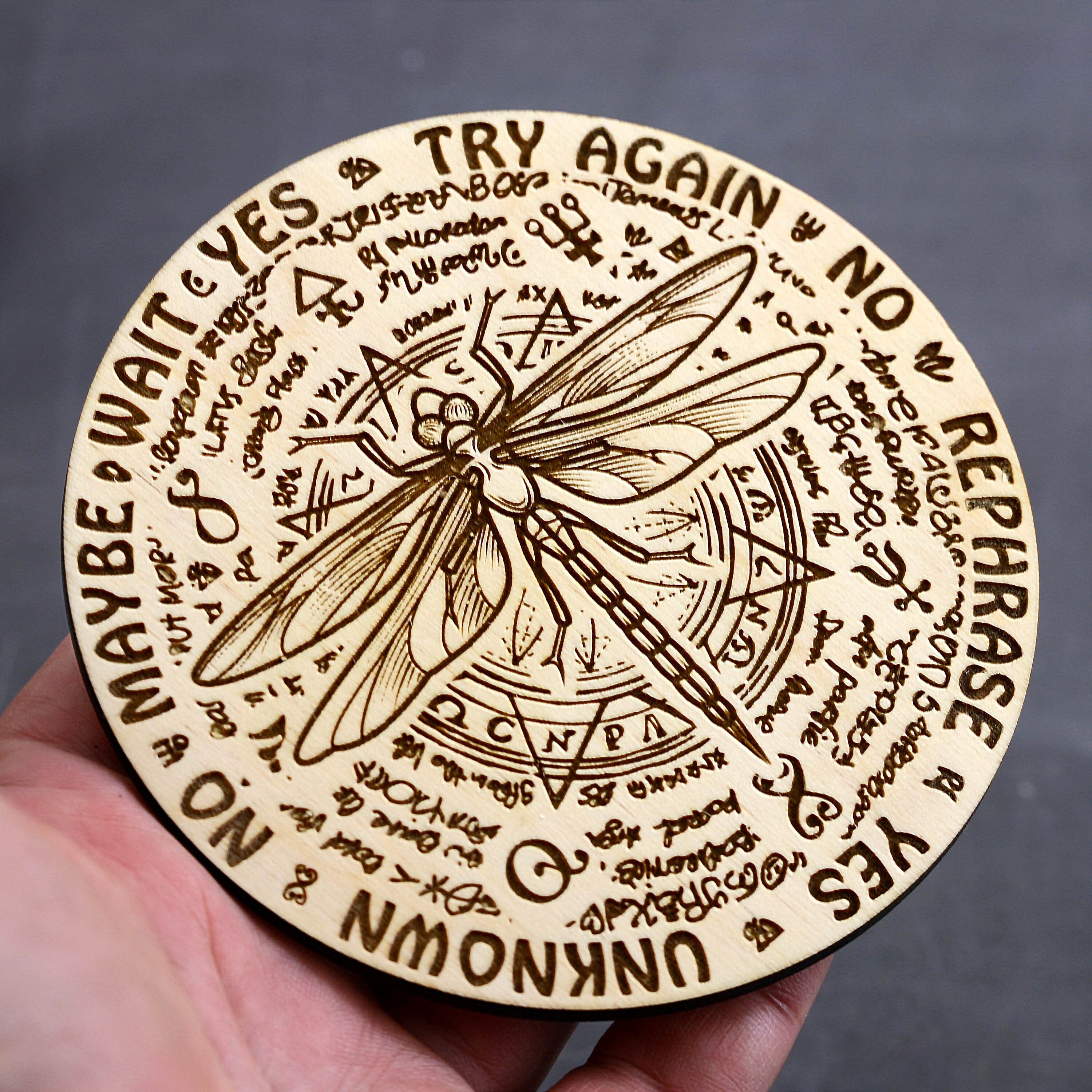 Dragonfly Pendulum Board Svg Divination Tool Svg Witchcraft - Etsy