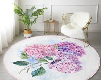 Hydrangea Area Rug - Etsy