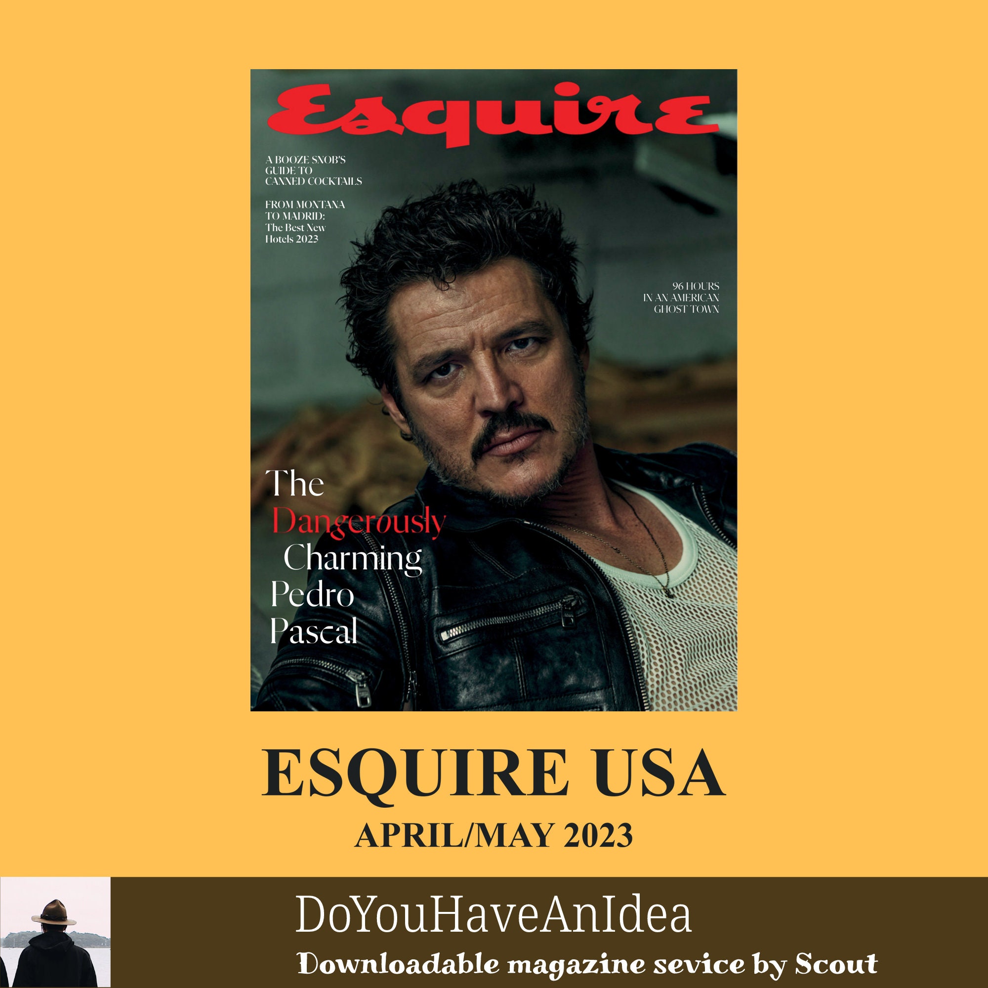 Esquire USA April/may 2023 Pedro Pascal Downloadable Magazine Service ...