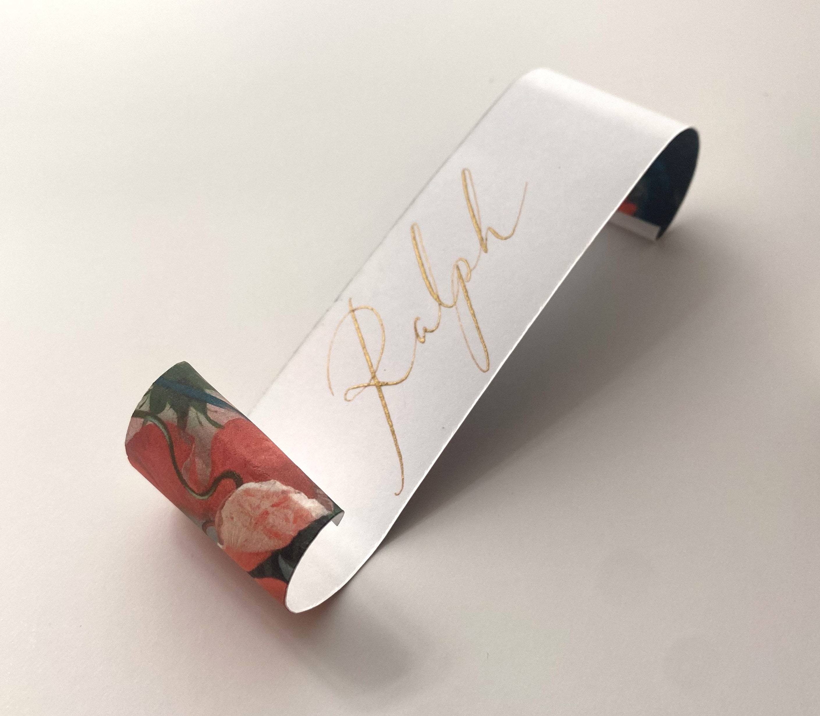 Hand-lettered Calligraphy Scrolls: Custom Wedding Place Cards - Etsy
