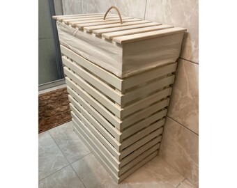 Wooden Laundry Box - Etsy