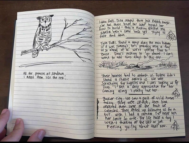 Ellie Journal the Last of Us Ellie's Journal Cosplay Props Replica - Etsy