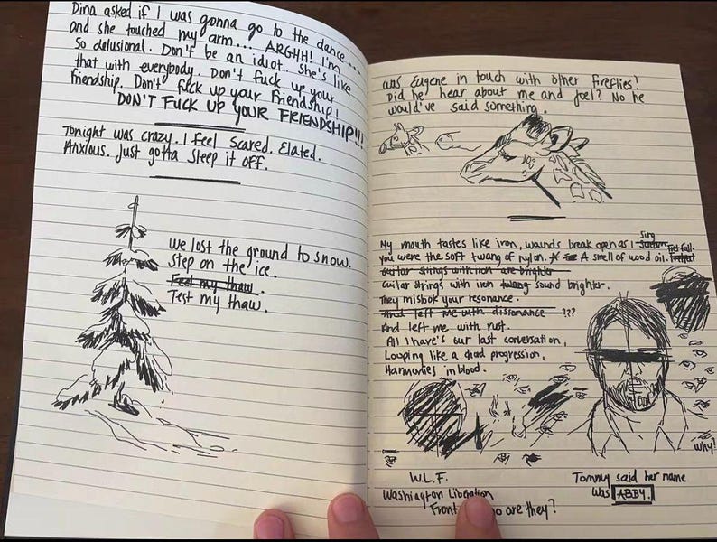 Ellie Journal the Last of Us Ellie's Journal Cosplay Props Replica - Etsy