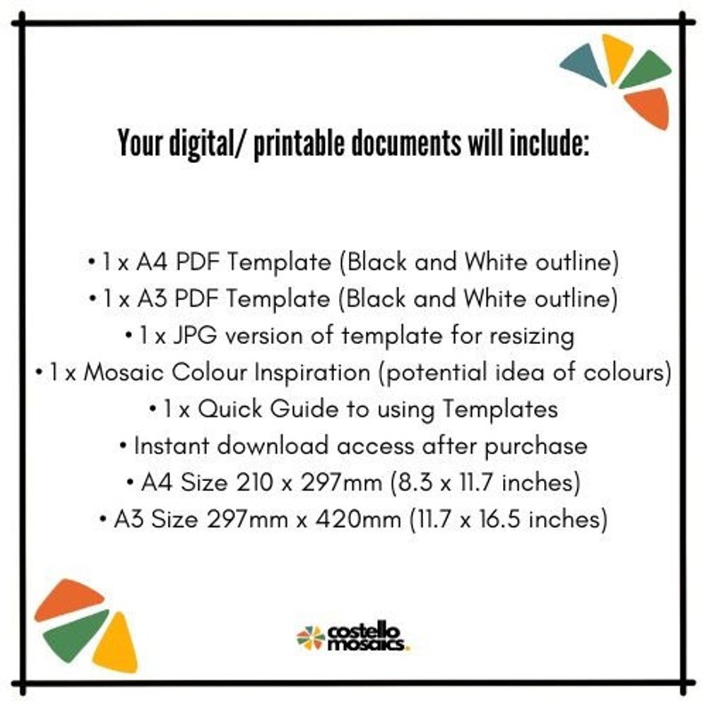 Gecko Mosaic Template: Printable Lizard Pattern (digital Download) - Etsy