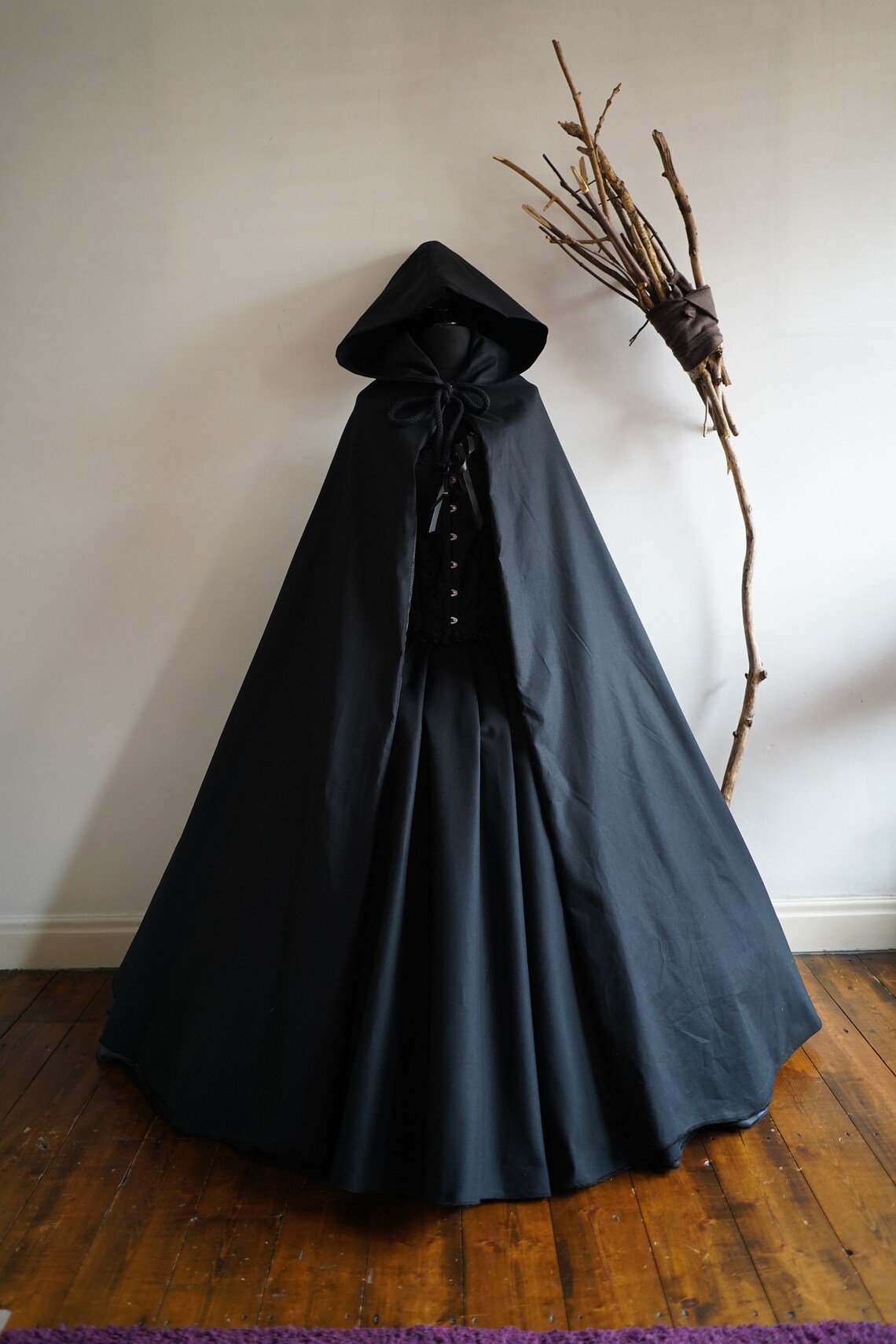 Halloween Witch Hooded Cloak Made to Order - Etsy