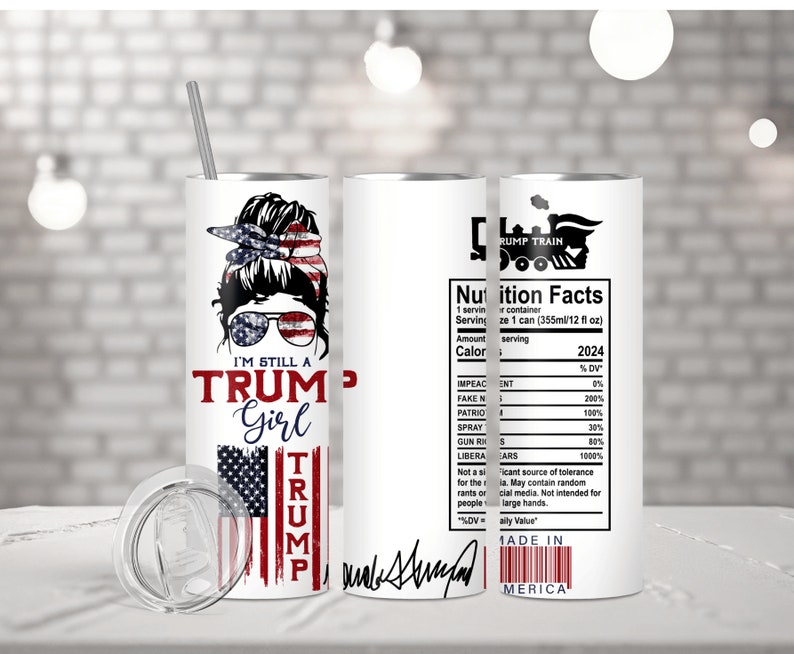 Trump Girl Tumbler Wrap - 2024 President - Etsy