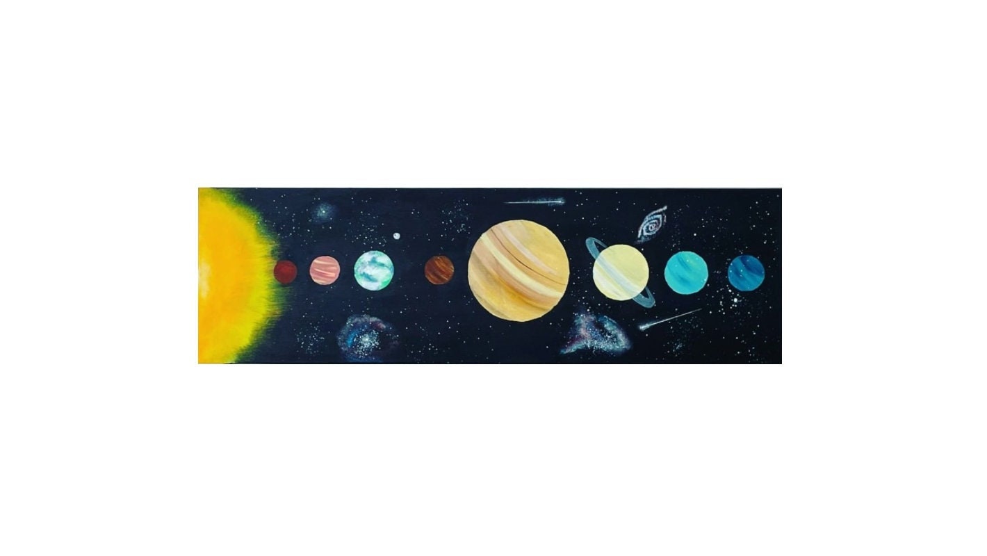 Solar System Bespoke Painting, Acrylic - Etsy UK