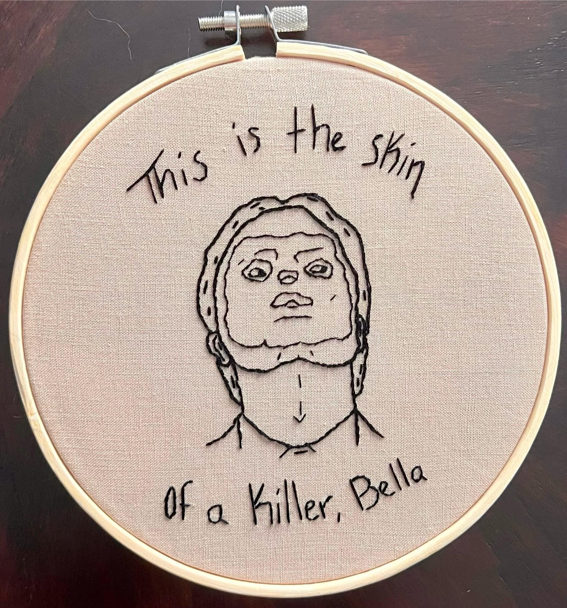 Skin of a Killer, Dwight. Digital Embroidery PDF Pattern. the Office ...
