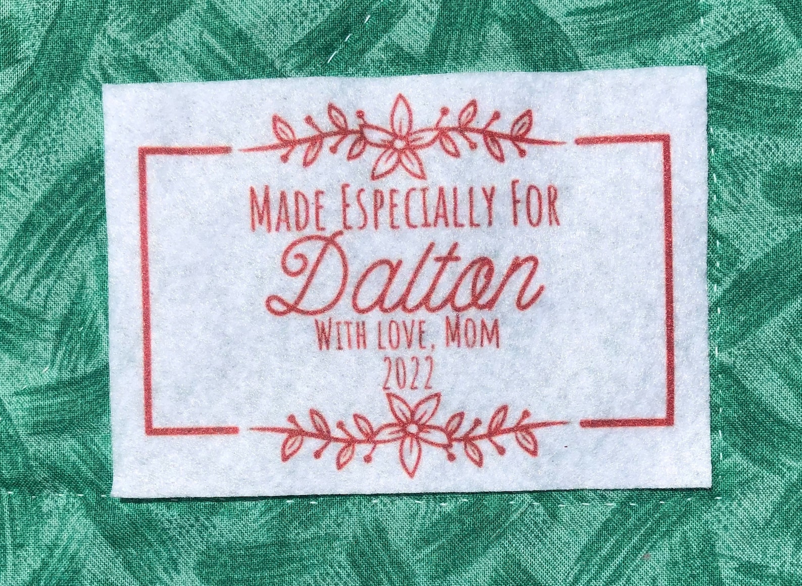 Made Especially for Rectangle Quilt Label/personalized - Etsy