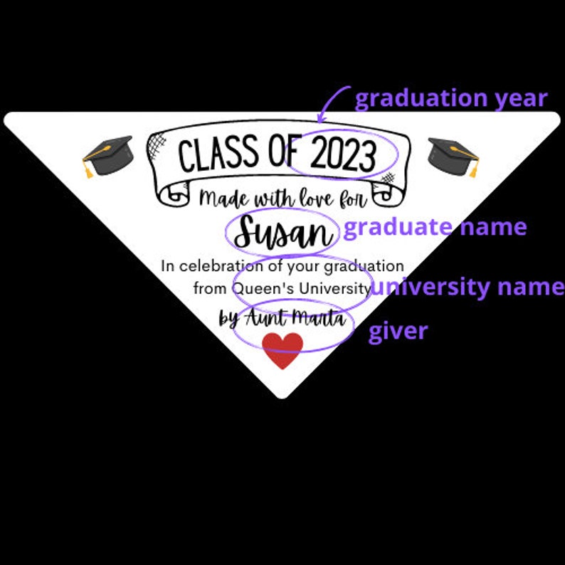 Graduation Quilt Label - Etsy