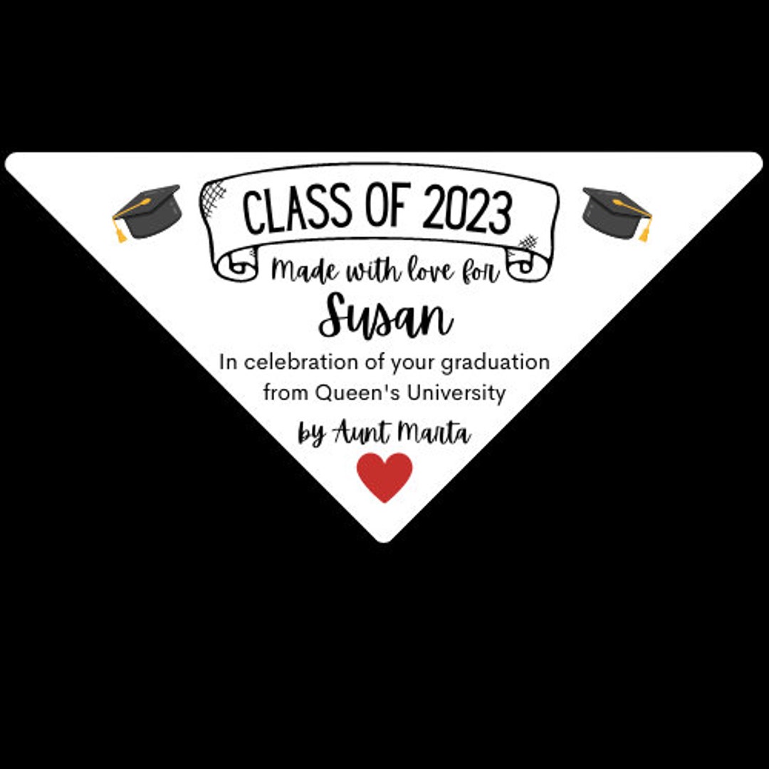 Graduation Quilt Label - Etsy