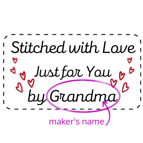 Custom Labels for Hand Made Treasures/labeled With - Etsy