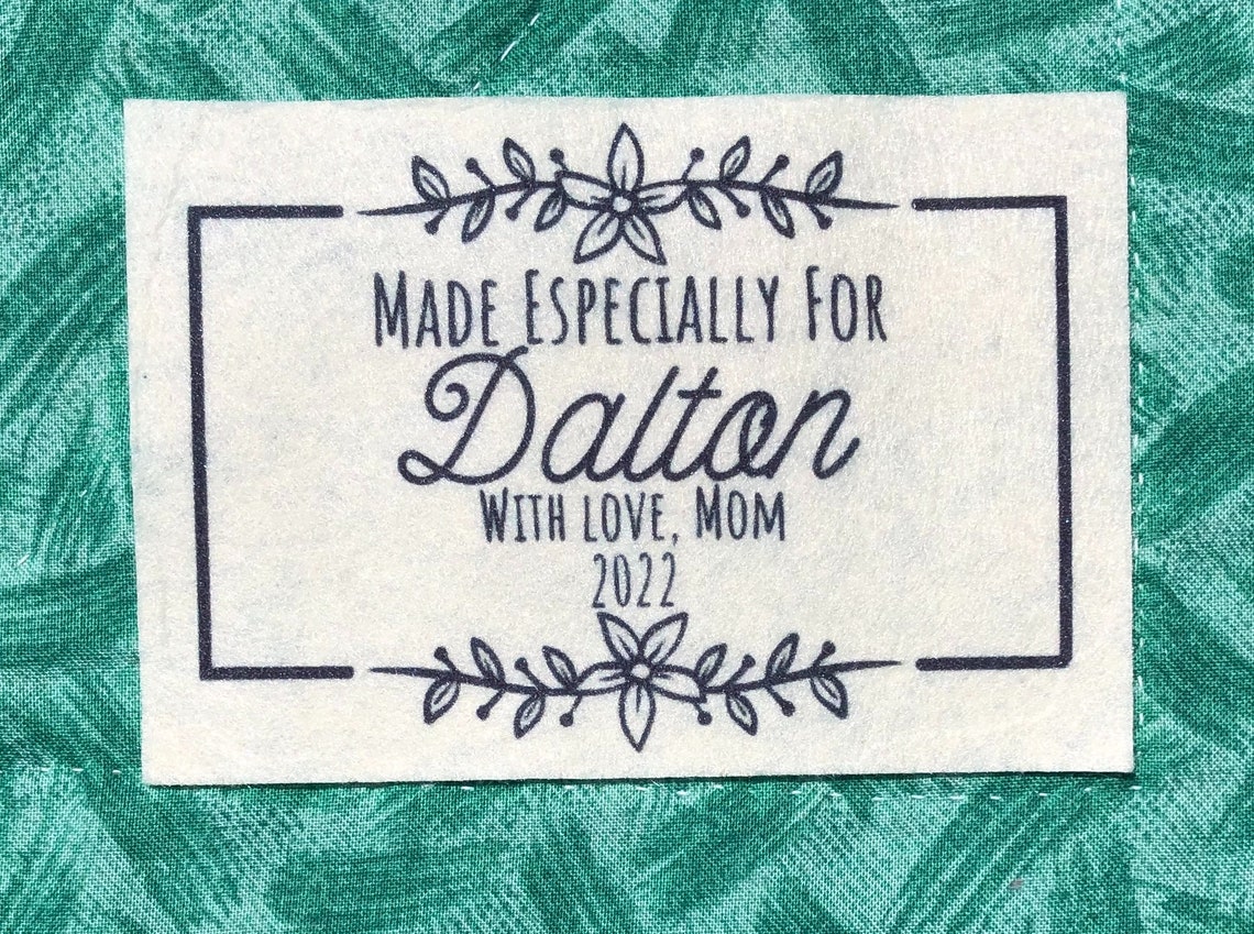 Made Especially for Rectangle Quilt Label/personalized - Etsy