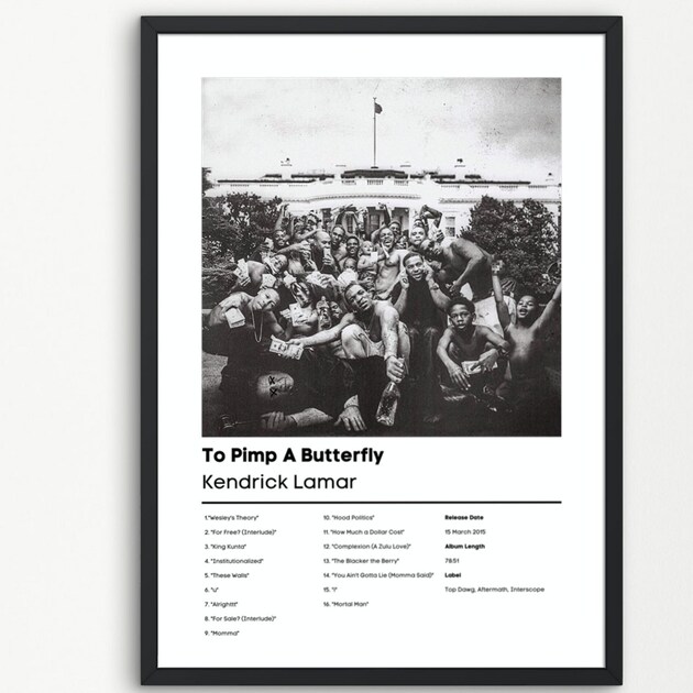 Kendrick Lamar, To Pimp A Butterfly | Album Cover Art