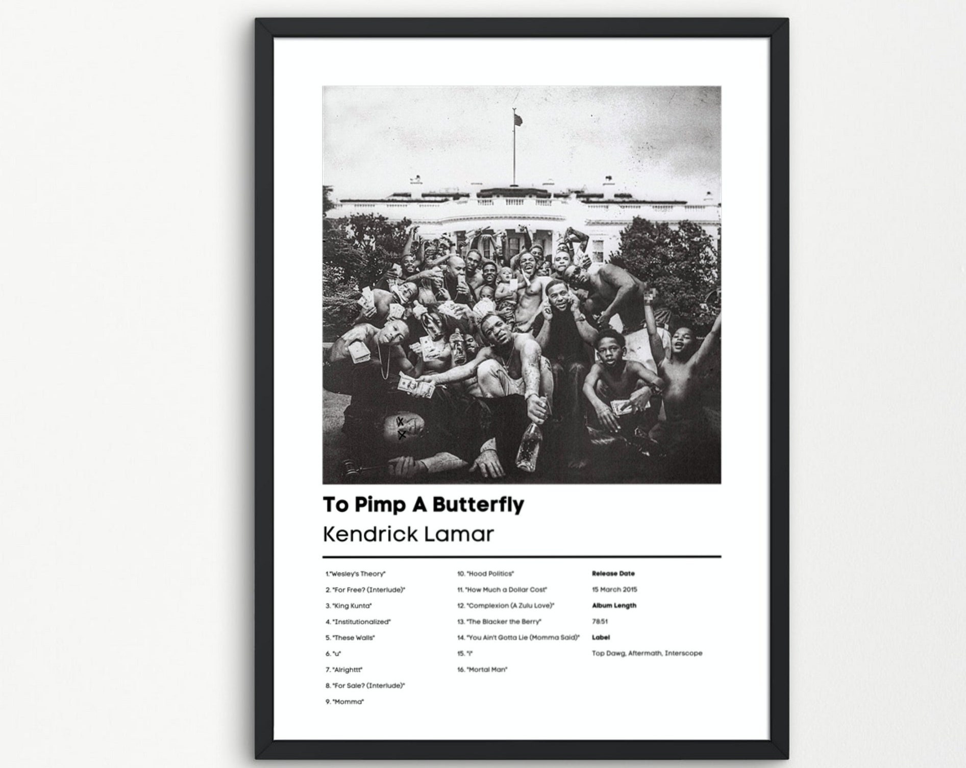 Kendrick Lamar, To Pimp A Butterfly | Album Cover Art