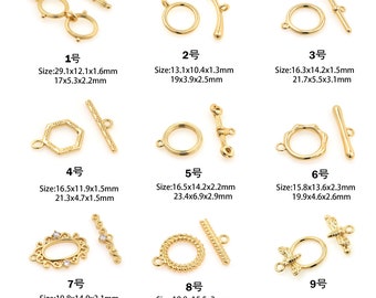 Satrun Clasp,starrysky Clasp,heart Clasp,micropavé CZ Moon Clasp,18k Gold Filled Carabiner,lock ...