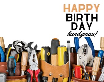 Handyman Birthday - Etsy