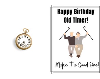 Funny Old Timer - Etsy