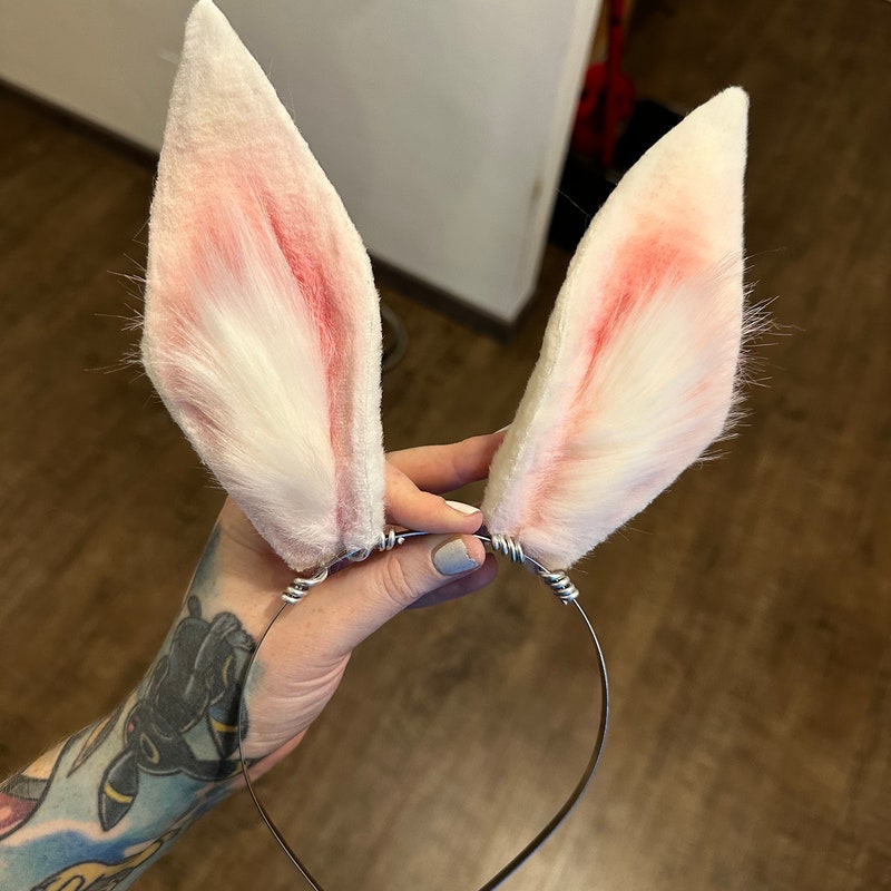 White Bunny Ears - Etsy
