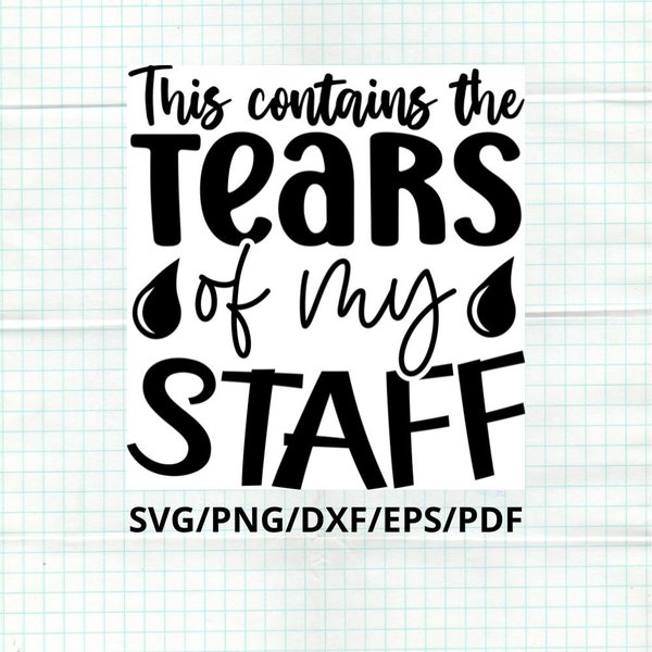 Tear of My Staff Svg - Etsy
