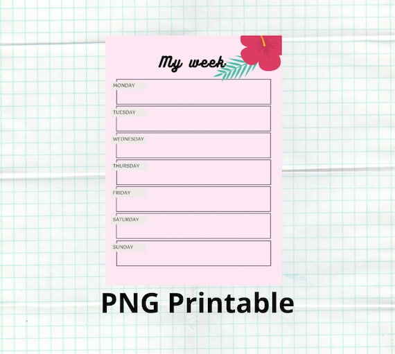 Blank Journal Blank Journal Pages Weekly Journal Journaling - Etsy