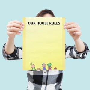 Our House Rules PNG, Blank Template, Rules Template, House Rules ...