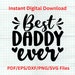 Best Daddy Ever, Best Daddy, Daddy Birthday Svg, Daddy Svg Bundle ...