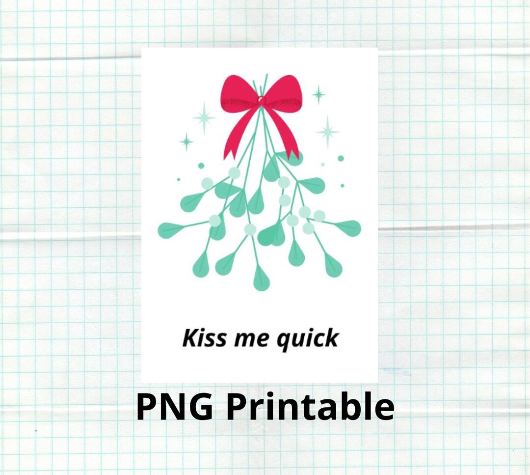 Mistletoe Outline SVG, Svg File for Cricut, Mistletoe Cut File ...