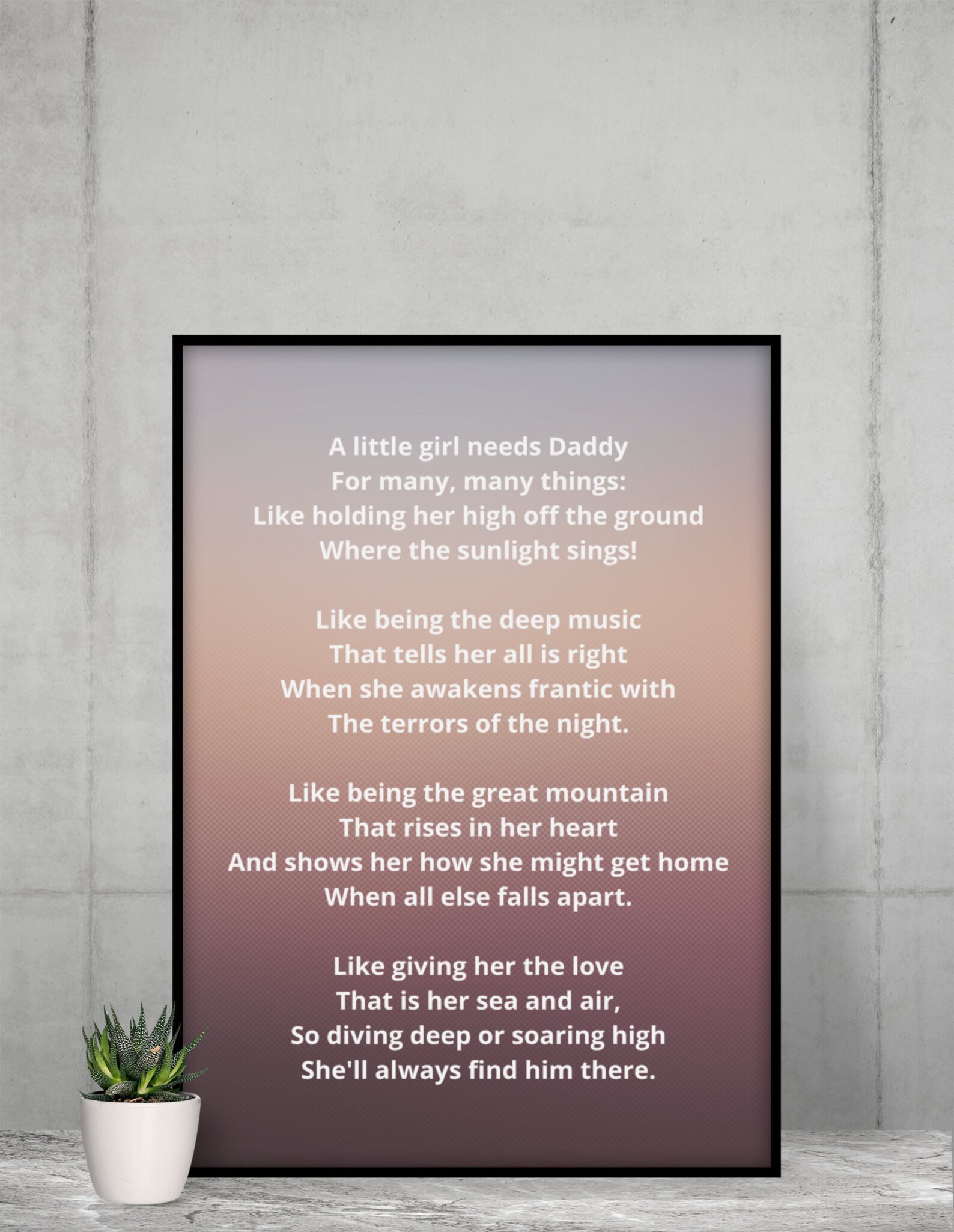 A Little Girl Needs Daddy PNG Daddy PNG Fathers Day Fathers - Etsy