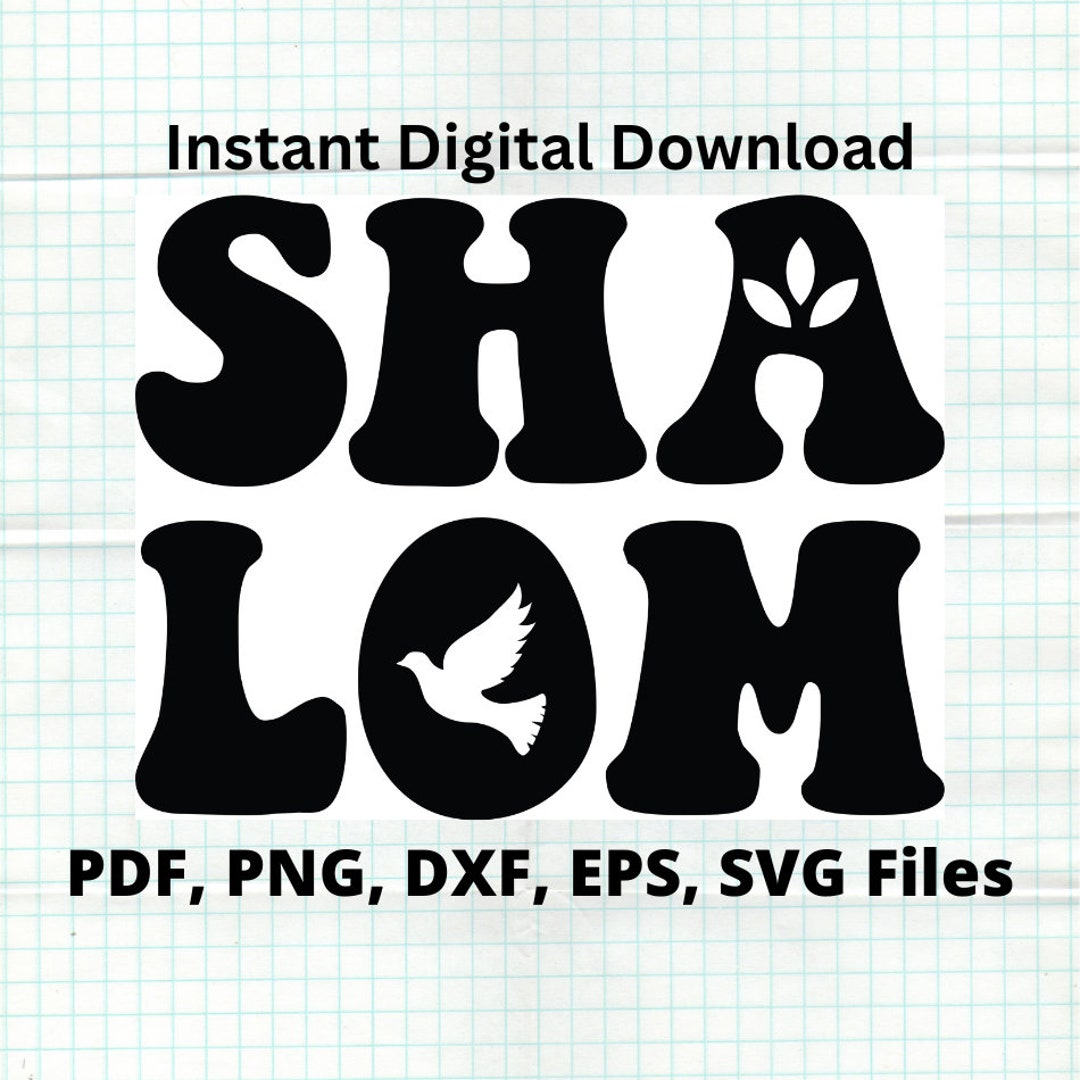 Shalom, Shalom SVG, Peace Sign SVG, Peace Svg, Peaceful Svg, Peace Png ...