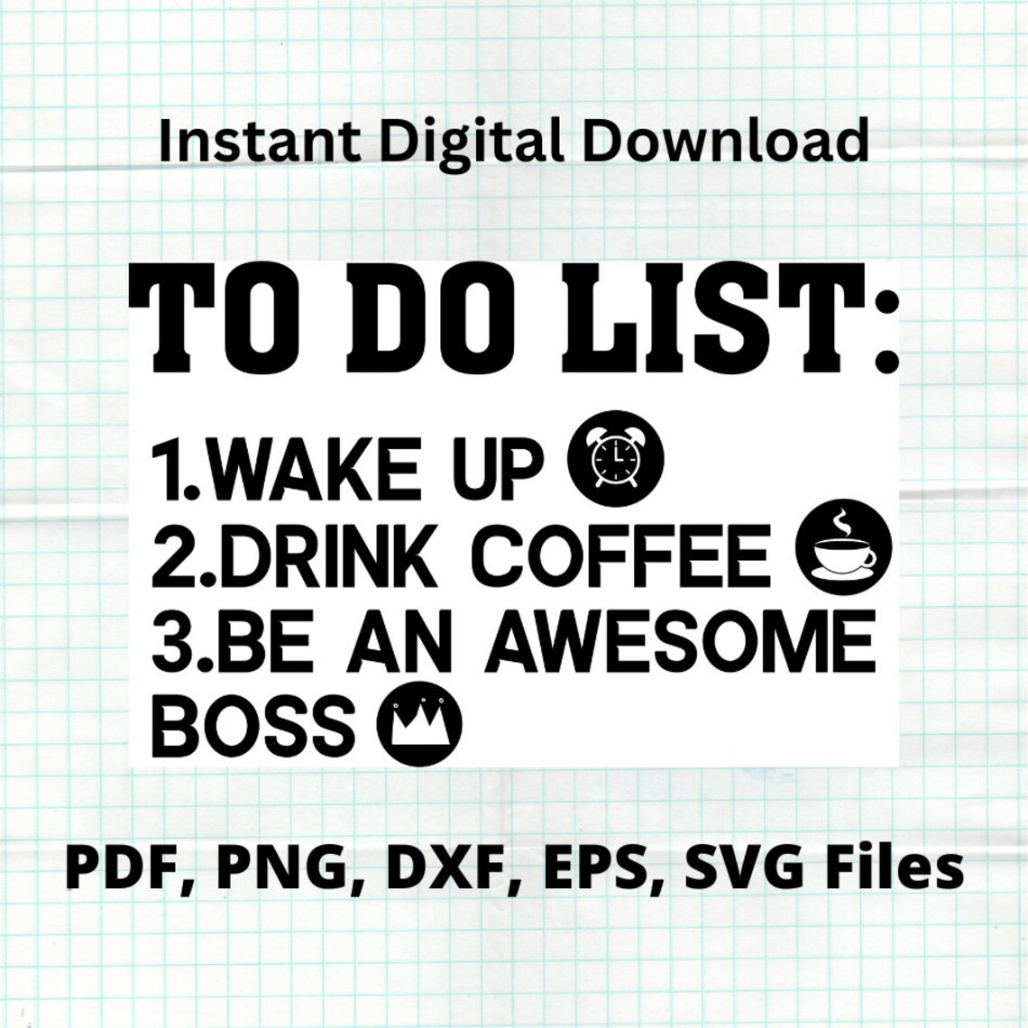 To Do List SVG To-do List Funny Boss Funny Mug SVG Adult - Etsy