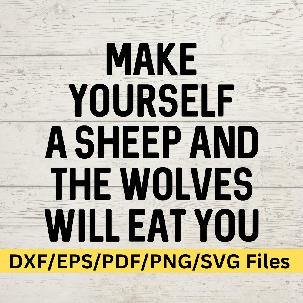 Wolves Sheep SVG Wolves Not Sheep SVG Wolf and Sheep SVG - Etsy